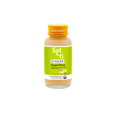 GINGER SuperShot® - Organic Ginger, Lemon and Digestion Shot - Sol-ti