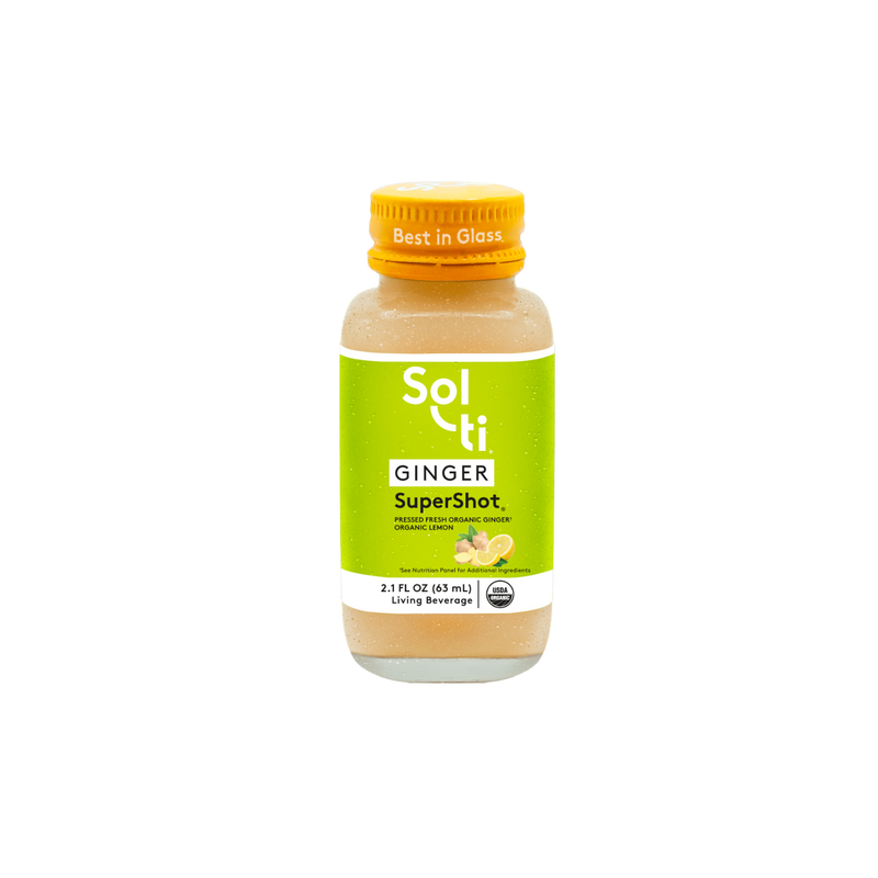 GINGER SuperShot® - Organic Ginger, Lemon and Digestion Shot - Sol-ti